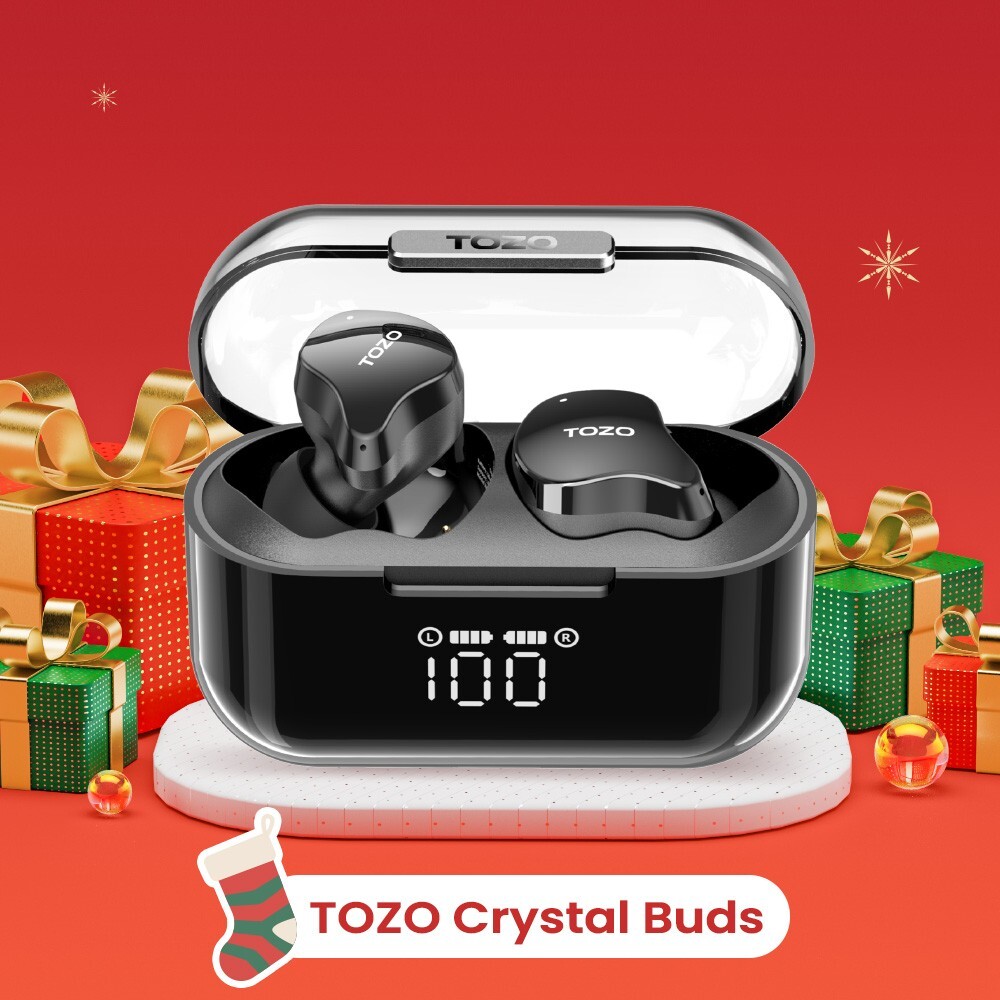 TOZO Crystal Buds True Wireless Earbuds Call Noise Reduction IPX8 ...