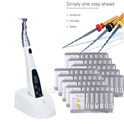 Dental Wireless LED Mini Endo Motor 16:1 Contra/ 10Box Niti Files Heat ...