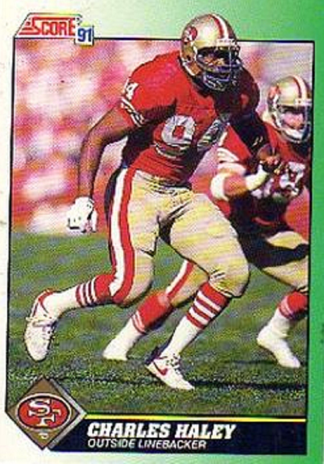 1991 Score #250 Charles Haley San Francisco 49ers HOF | eBay