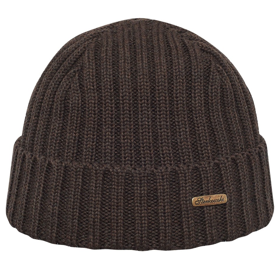 Sterkowski NORFOLK Merino Wool Beanie Cap Knitted Stocking Warm Snookie ...