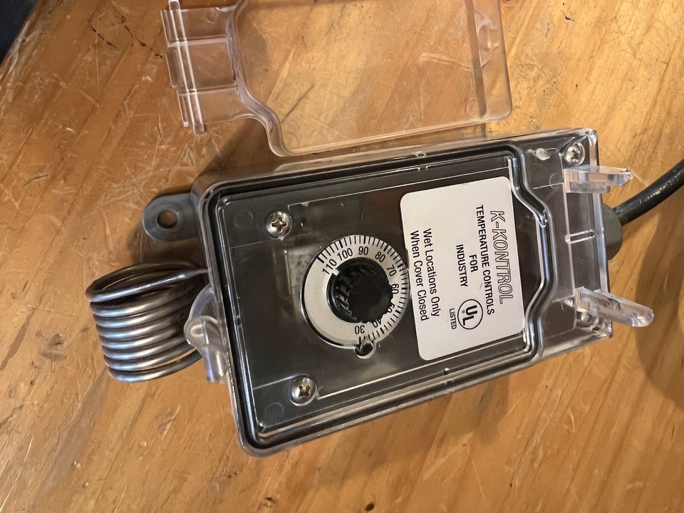 K-Kontrol Temperature Weatherproof Outdoor Thermostat | eBay