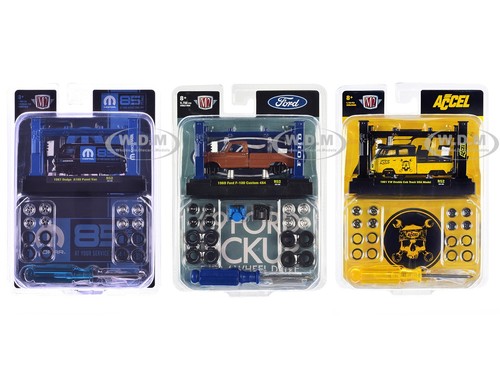 MODEL KIT RELEASE 52, 3 PIECE CAR SET 1/64 DIECAST MODELS M2 MACHINES ...