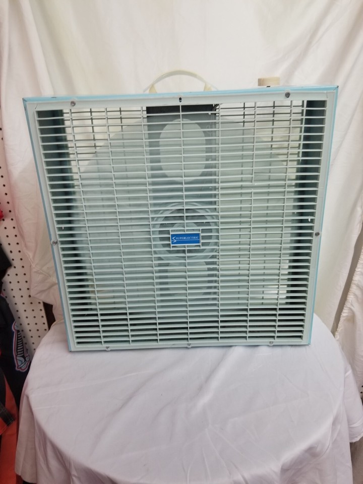 Vintage Rare Superlectric Aqua Box Fan Model # 2072 | eBay