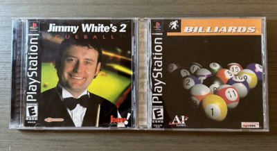 PS1 Pool Games Lot - Jimmy White’s 2: Cueball CIB, Billiards (No Manual ...