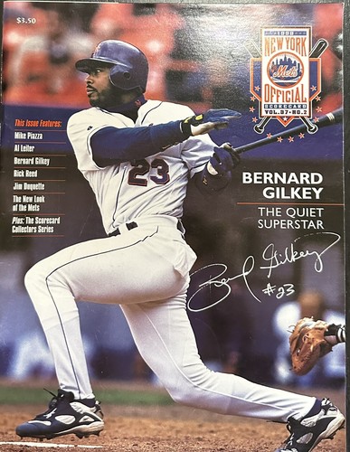 New York Mets 1998 Official Scorecard Vol. 37 No. 2 Bernard Gilkey | eBay