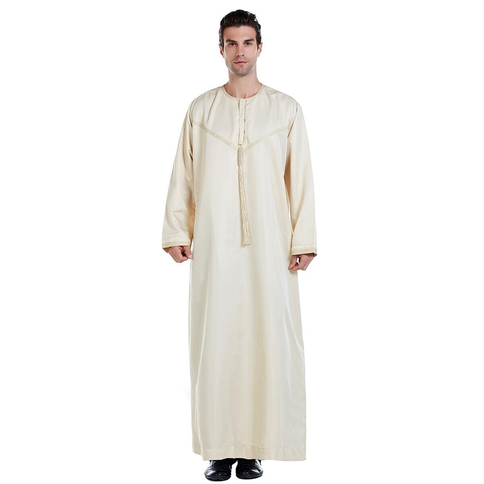 Dubai Arab Men Thobe Robe Jubba Kaftan Dishdash Galabeya Thawb Daffah ...