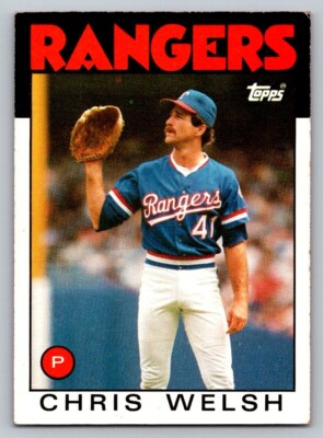 1986 Topps #52 Chris Welsh Texas Rangers | eBay