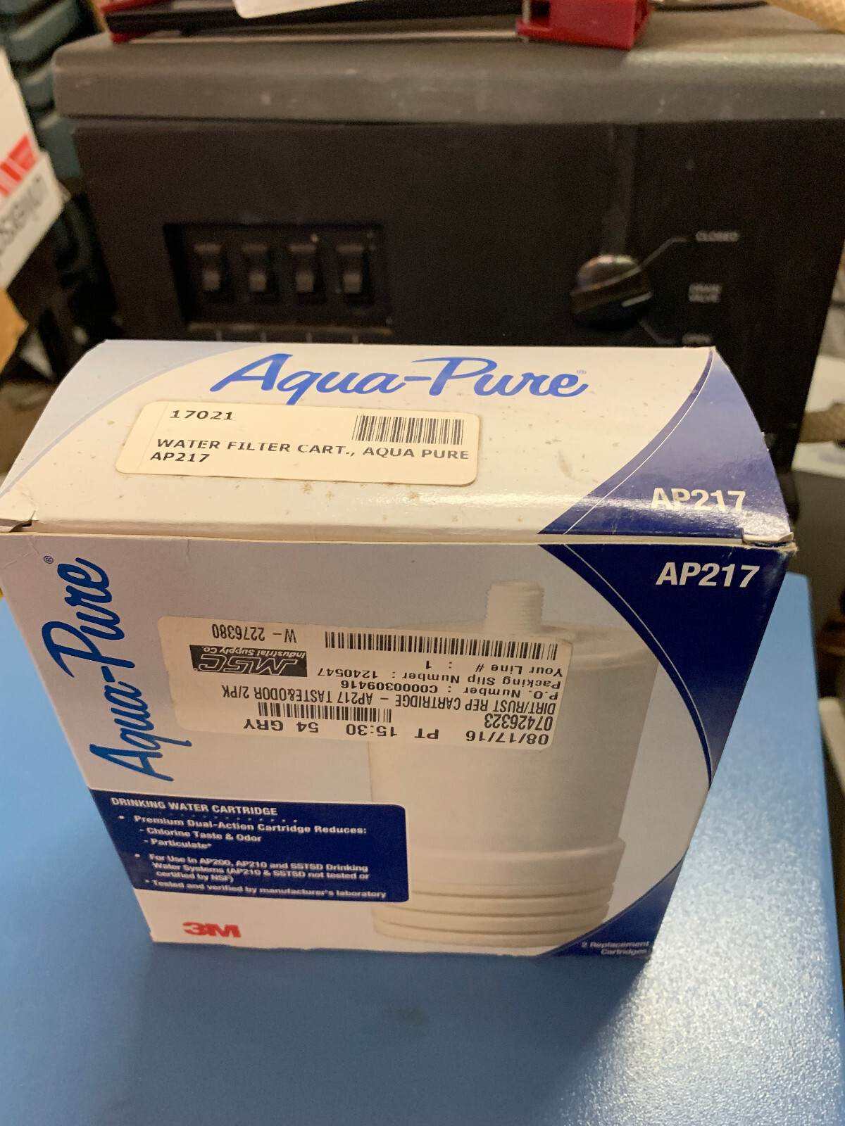 2 pk 3M AP217 Aqua-Pure Under Sink Full Flow Replacement Water Filter ...