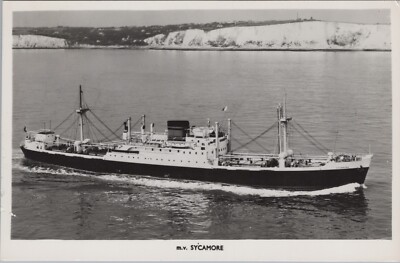 MR ALE Postcard RPPC MV Sycamore Furness Line Ship UNP B1206 | eBay