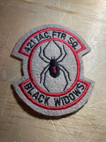 1980s/1990s? US AIR FORCE PATCH-421st TAC FTG SQ-BLACK WIDOWS-ORIGINAL ...