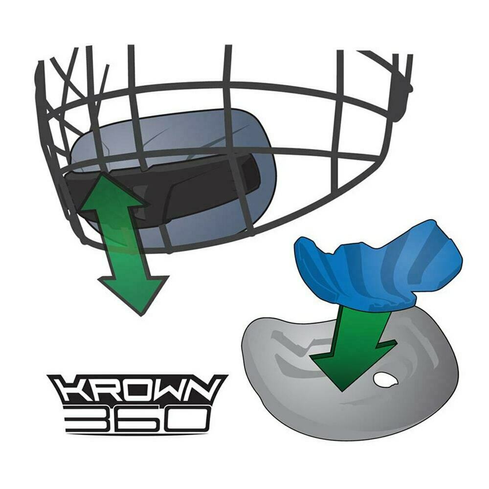 Casco Guerrero Krown 360 New Warrior Covert PX2 Pro Stock Hockey