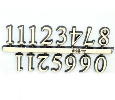 Clock Dial Numbers - Plastic 1/2 inches Arabic - NOS - VS146 | eBay