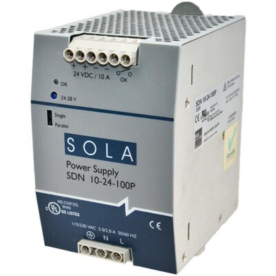 SDN10-24-100P Sola 10A 24VDC Power Supply --SA | eBay