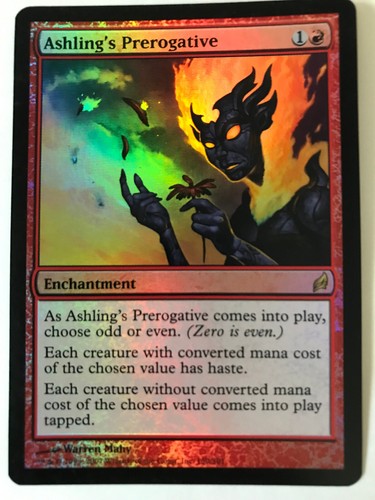 Ashling's Prerogative FOIL Lorwyn PLD Red Rare MAGIC GATHERING CARD | eBay