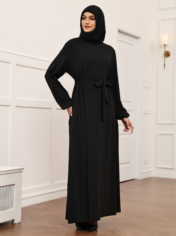 Arabic Robe Scarf Women Muslim Kaftan Abaya Dubai Evening Dress Maxi ...