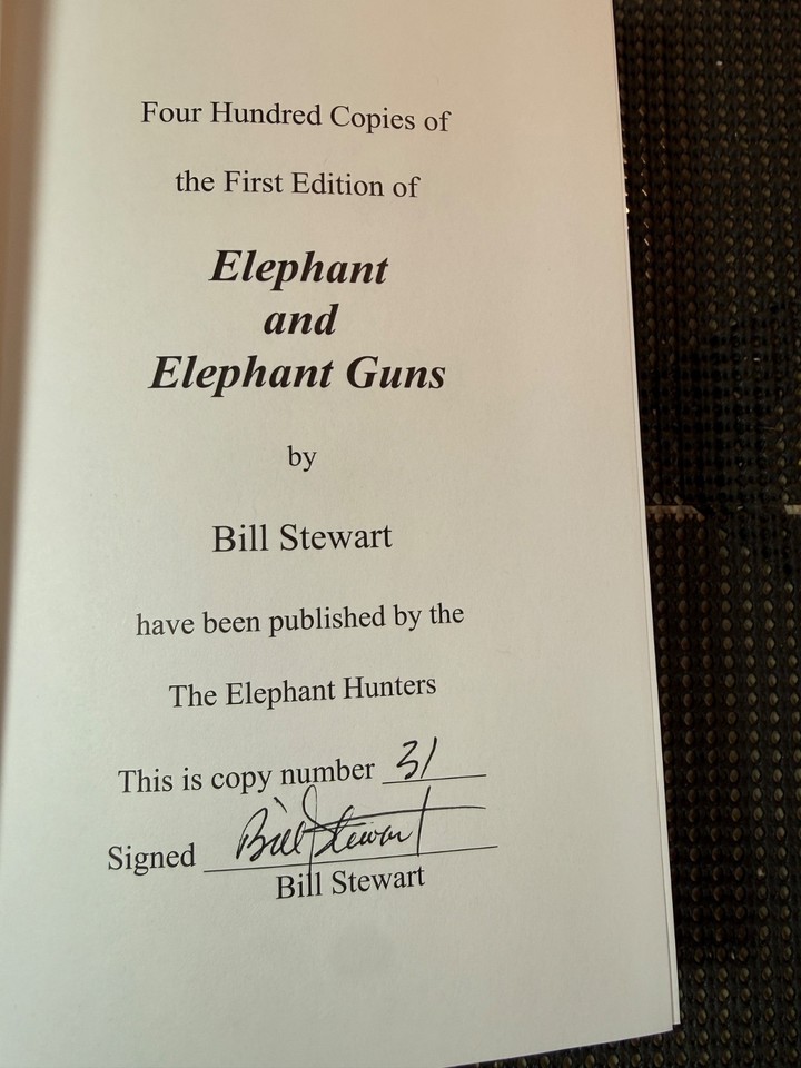 Elephant and Elephant Guns by Bill Stewart, signed; #31 of 400 | eBay ...