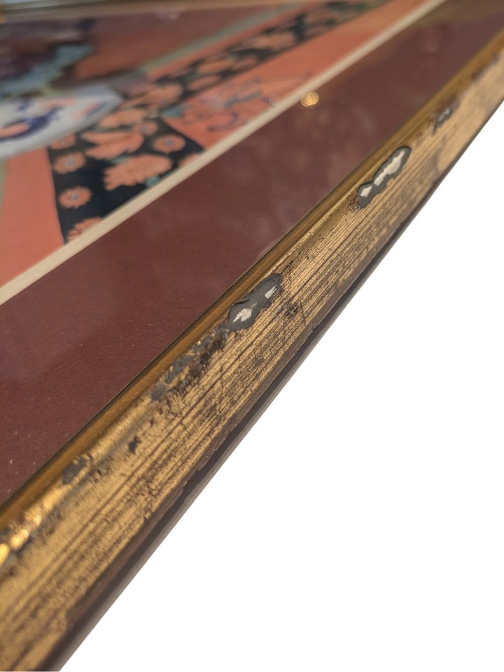 Large Framed Gouache Still Life Floral Painting Signed By Artist Mary ...