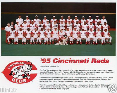 1995 CINCINNATI REDS BASEBALL TEAM 8X10 PHOTO | eBay