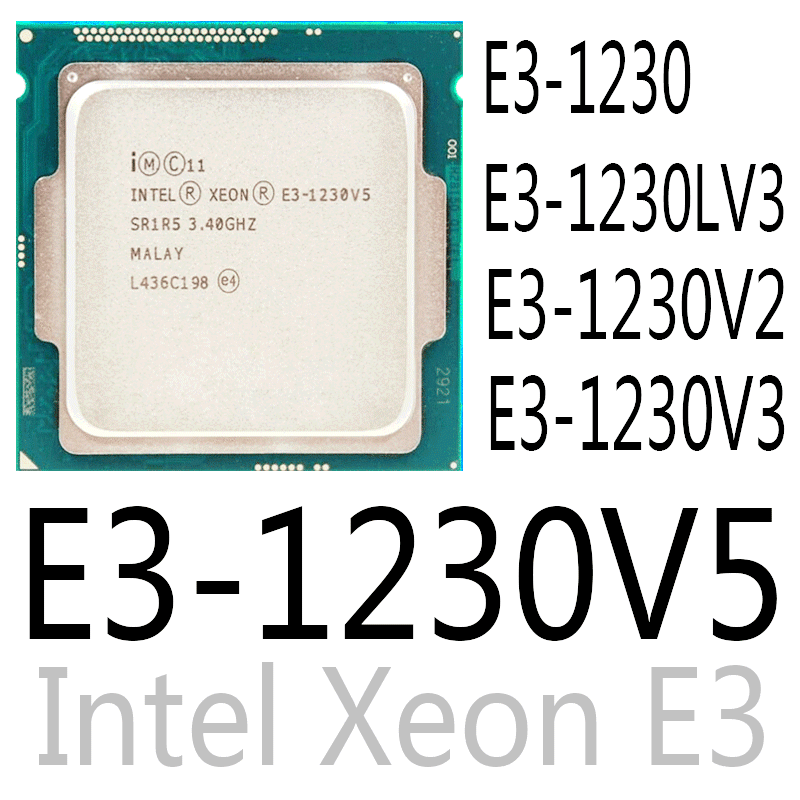 intel E3-1230 E3-1230L V3 E3-1230 V2 E3-1230 V3 E3-1230 V5 CPU ...