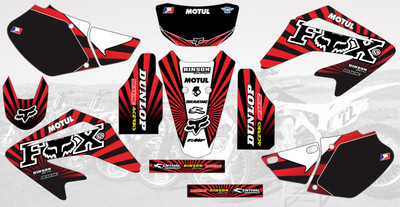 N 349 MX BIKE MOTOCROSS GRAPHICS DECALS STICKERS FOR HONDA XR 250 R ...