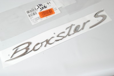 Genuine Porsche Boxster S Emblem in Chrome 987 2008-2012 Insigna Logo ...