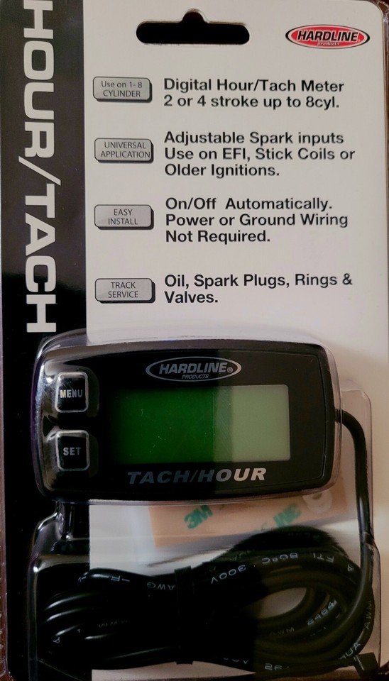 Hardline Hour/Tach Meter With Log Book | eBay