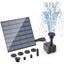 Solar Power Fountain Submersible Floating Water Pump Bird Bath Pond ...