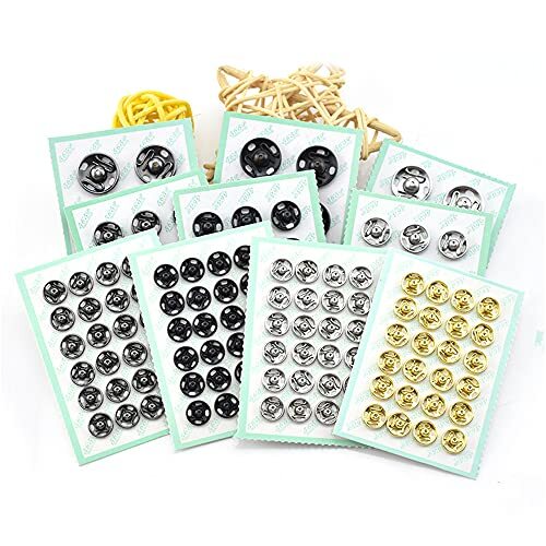 Mini Button Buckle Invisible Metal Snap Buttons Fasteners Press Studs ...