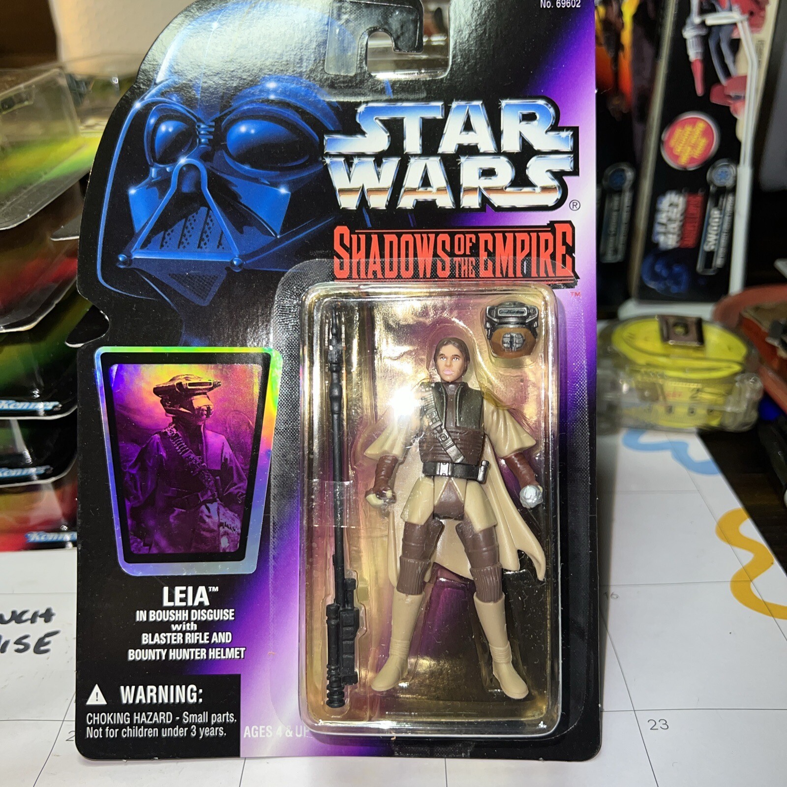 STAR WARS Shadows of the Empire Leia in Boushh Disguise w/Blaster Rifle ...