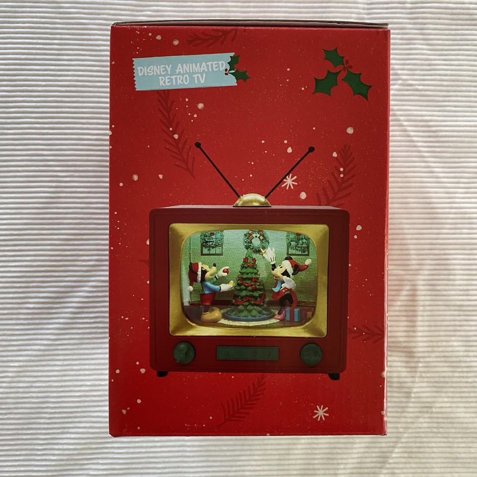 2025 ALDI Disney Mickey & Minnie Mouse Retro TV LED Christmas Village ...