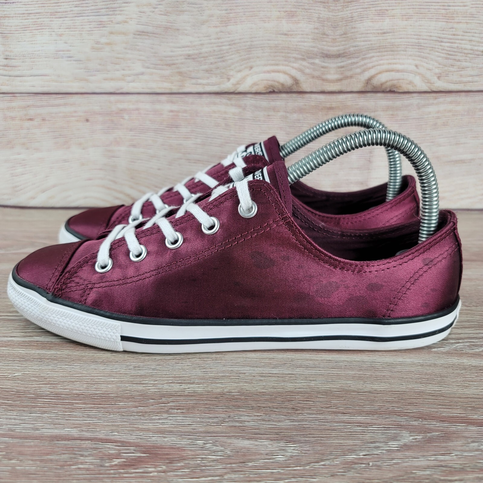 Converse CTAS Satin Maroon Shoes Women's Size 7.5 Ath… - Gem