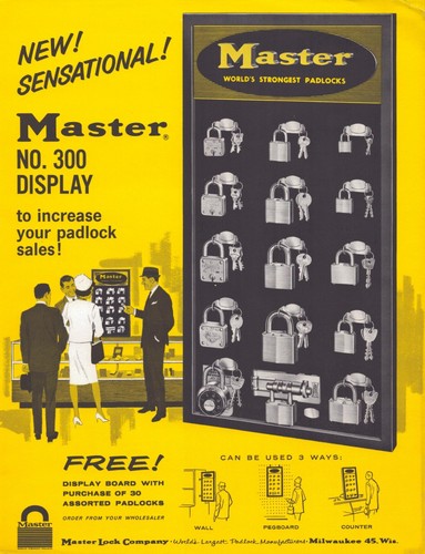 Master Locks Display No. 300 Advertisement 11" x 8" | eBay