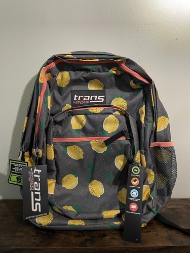 Gray Jansport Lovely Lemon Backpack with 15" Laptop Pocket | eBay