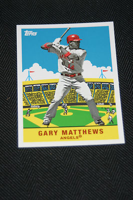 D6) 2007 Topps Flashback Fridays #FF22 Gary Matthews Lot of 30 Angels ...