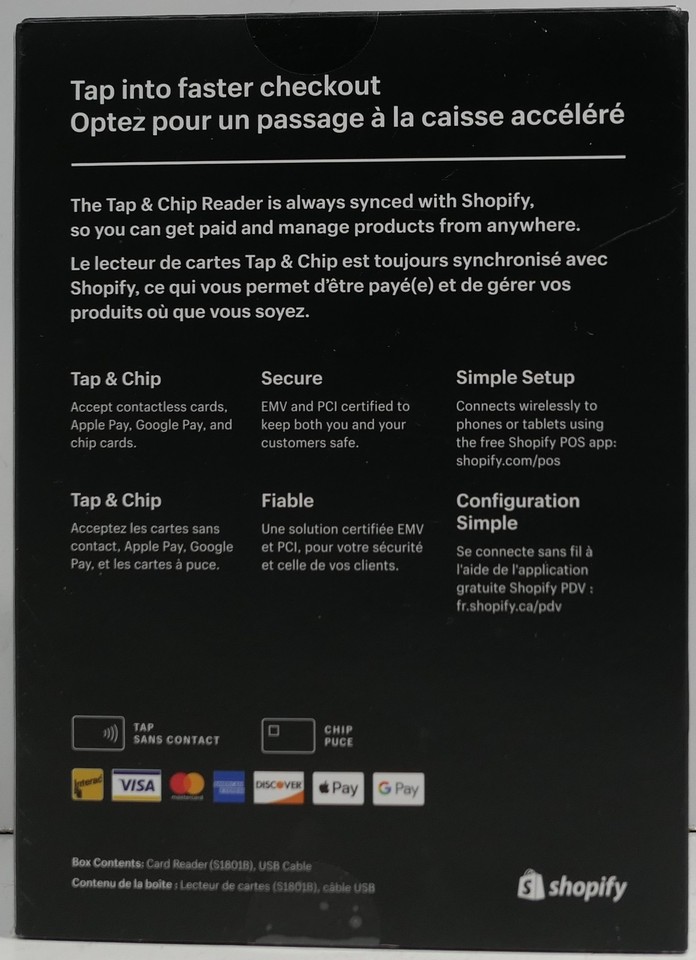 NEW | Shopify Tap & Chip Credit Card Reader, USB | SEALED | eBay