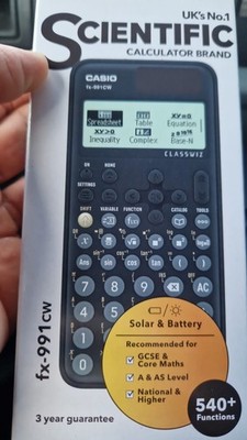 🟢 Casio Calculator Advanced Scientific School Classwiz A Level Black ...
