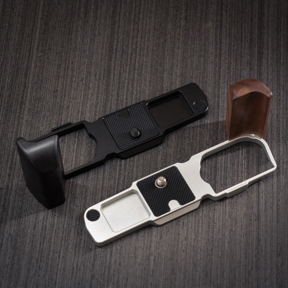 Handmade Wooden handle Grip L Plate Alloy Base for OLYMPUS OM SYSTEM OM ...