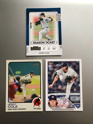 Gerrit Cole Yankees 3 Card Lot | eBay