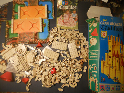 HUGE LOT EXIN Line Vintage GRAN Alcazar CASTILLOS Castle Blocks 4 w Box ...