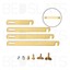 Divan Bed Linking / Connecting Bars Kit - Brass Plated / Gold - 4 Sizes ...