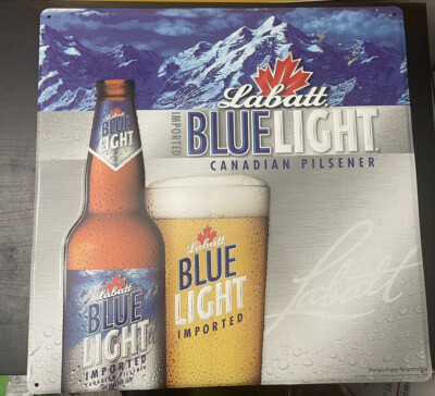 2008 Lavar Blue Light Beer Sign 20”x20” | eBay