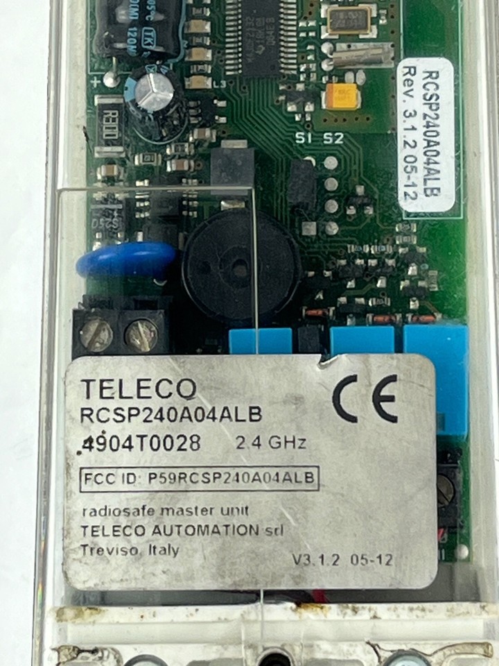 TELECO AUTOMATION RCSP240A04ALB RADIOSAFE MASTER UNIT 2.4Ghz 12/24V ...