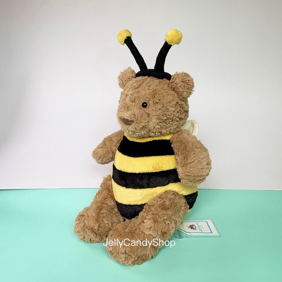 AUTHENTIC Jellycat Bartholomew Bear 'Bumblebee' Bee- NWT Retired- FAST ...