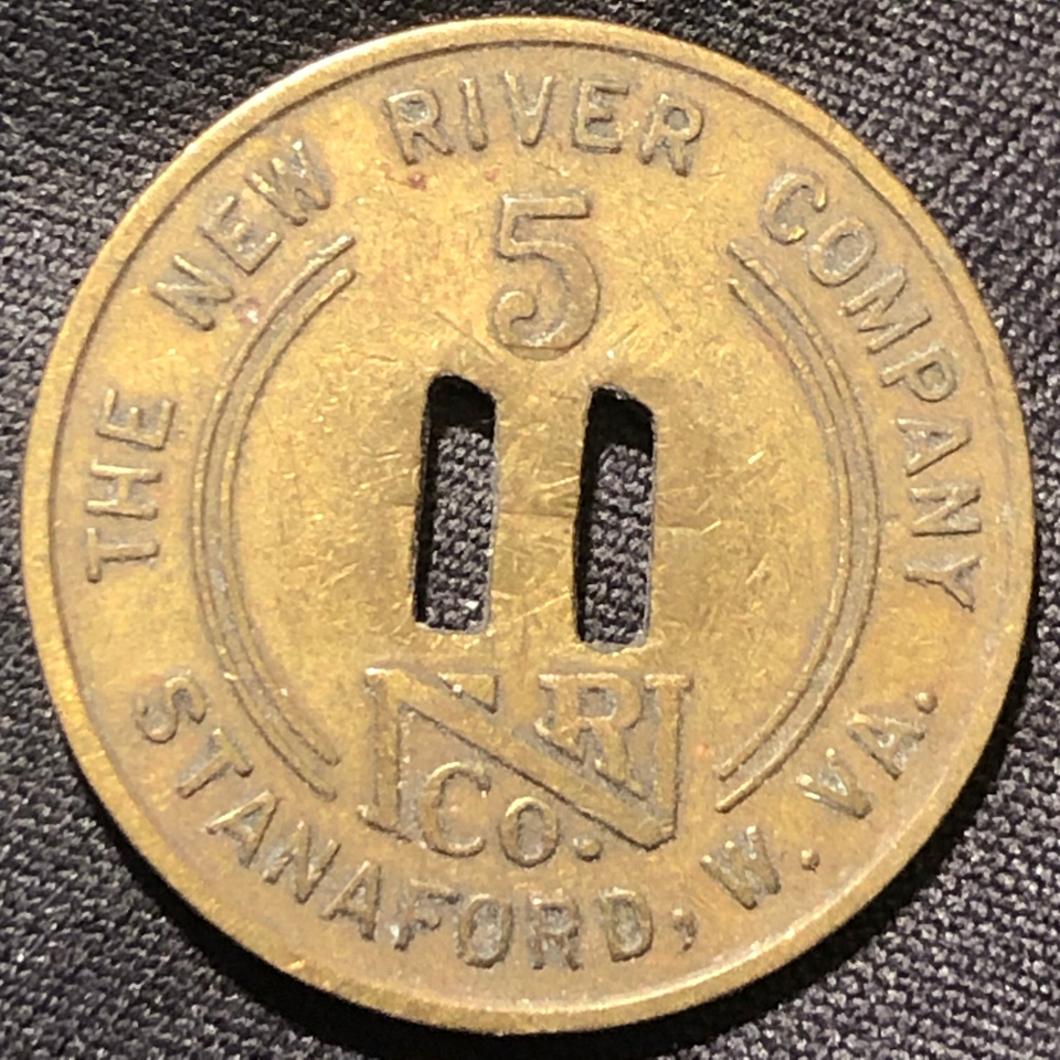 1944 New River Coal Mining Co 5c Scrip - Stanaford, WV - XF (Extra Fine ...