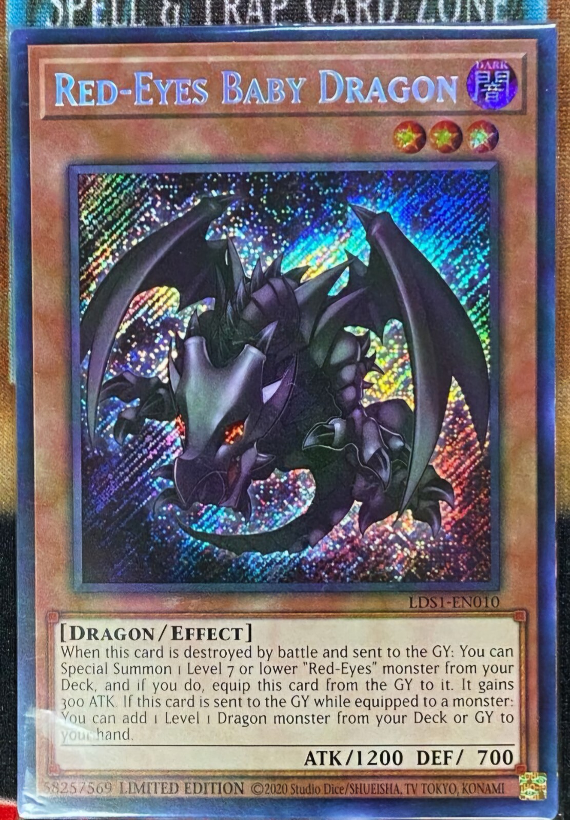 Yugioh! Red-Eyes Baby Dragon LDS1-EN010 Limited Edition Secret RARE! | eBay