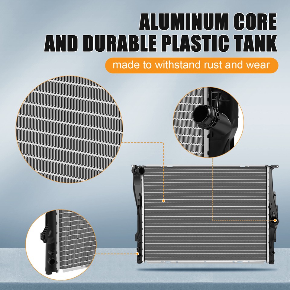 2882 Aluminum Radiator Assembly For 2007 08 09 10 11 12 2013 BMW 328i 3 ...