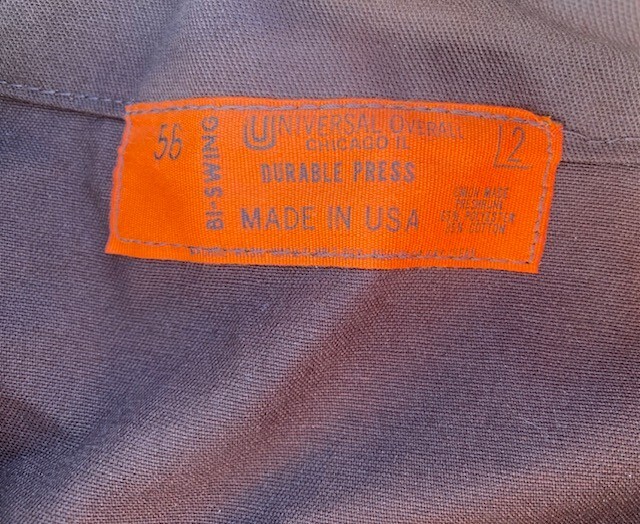 Vintage AMC Chrysler Factory Plant Coverall Overall Work Wear 56 ...