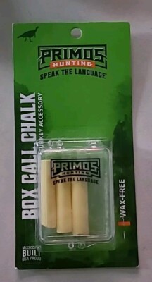 Primos Box Call Chalk "Yellow" 3 Stick Pack+Case #628 Turkey Hunting ...