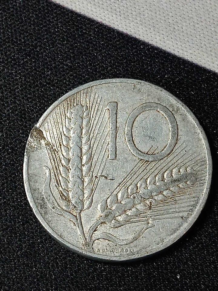 1954 Italy 10 Lire Coin Old Italian Coins Collectible World Money ...