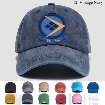 Custom Embroidered Hat VA-146 Attack Squadron, Veteran Cap, Trucker Hat ...
